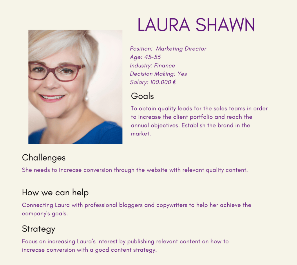 How To Create Your Buyer Persona Profile With Examples The Expat